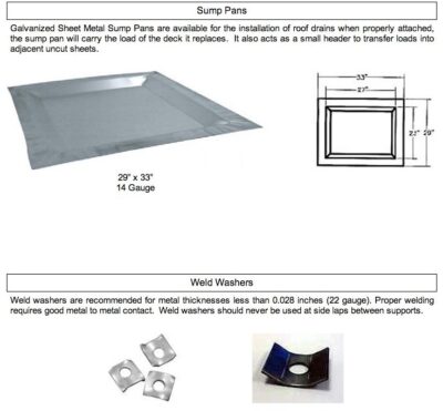 Weld Washer / Sump Pan – Metal Deck Direct